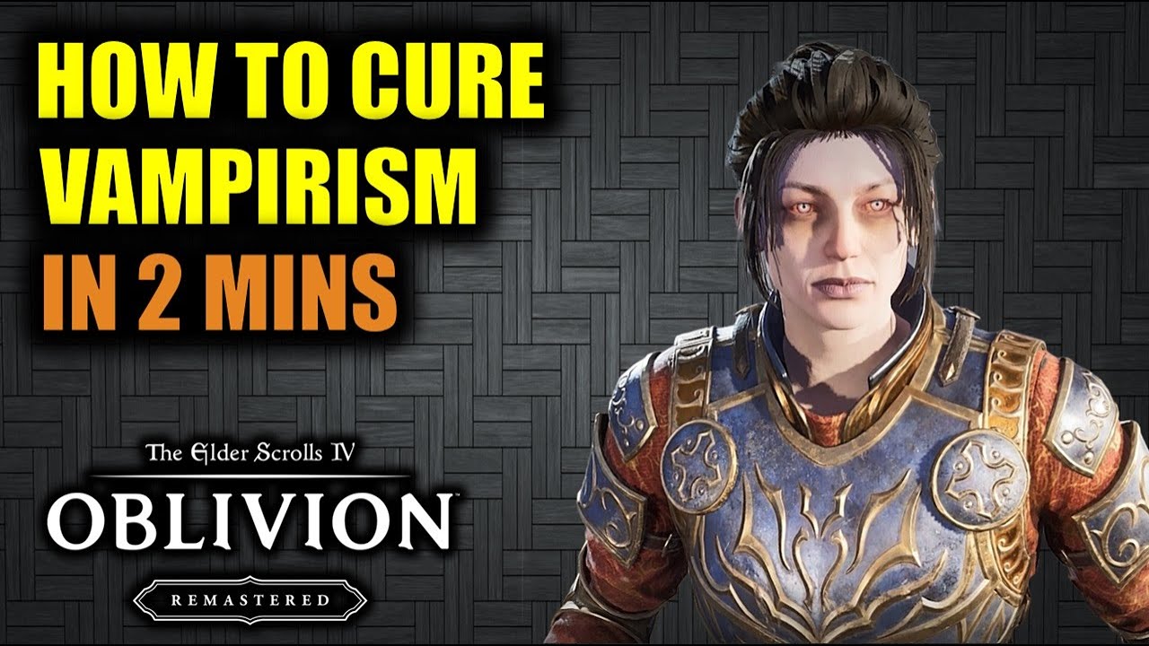 How to Cure Vampirism Easily (Without The Quest) | Elder Scrolls 4 ...