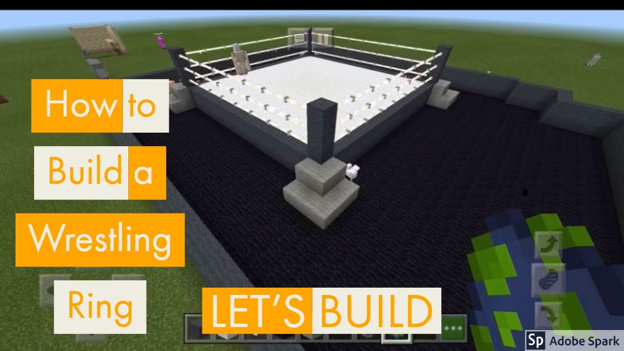 How to build a Wrestling Ring ( EASY ) | Minecraft PE - YouTube