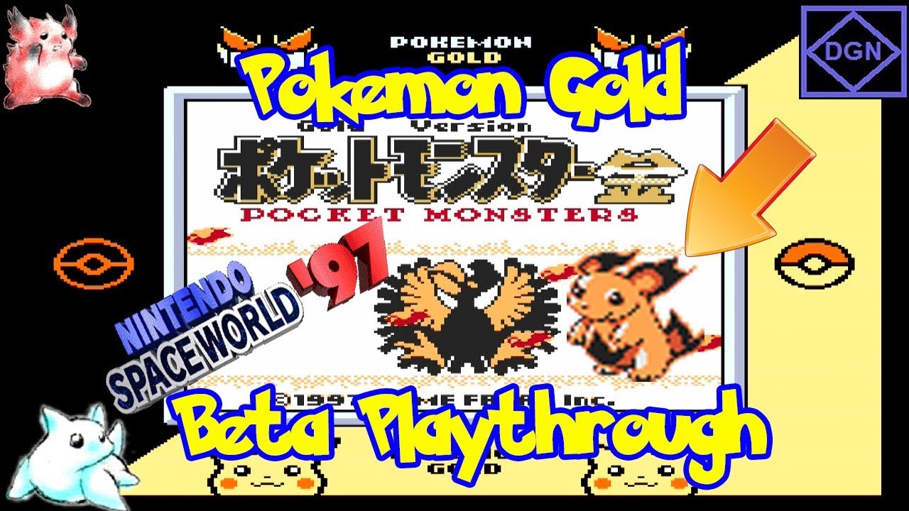 Pokemon Gold Demo Spaceworld 1997 - Beta Playthrough - YouTube