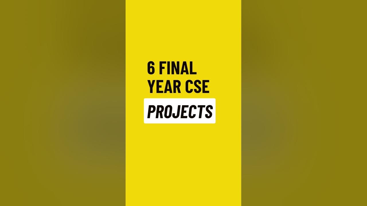 Amazing CSE Projects 🔥 with SOURCE CODE 🧑‍💻 - YouTube