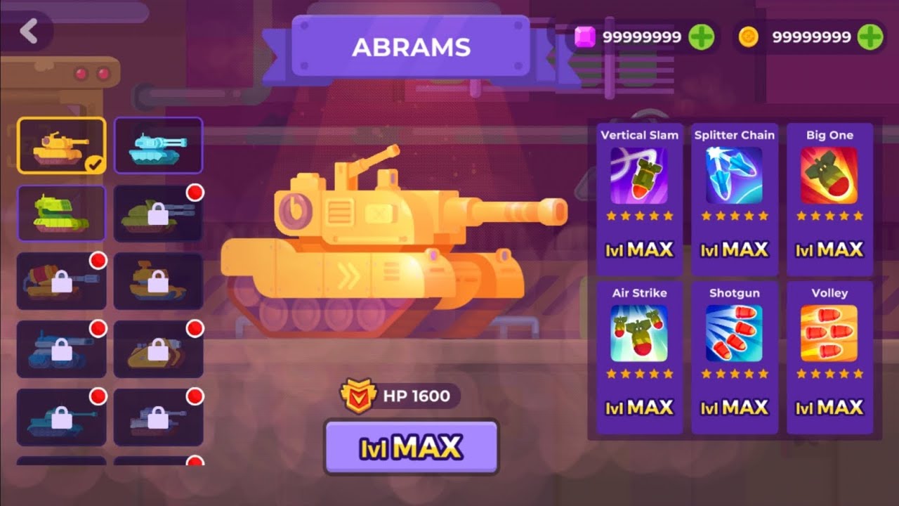 Tank Stars All Tanks Max Level Gameplay! - YouTube