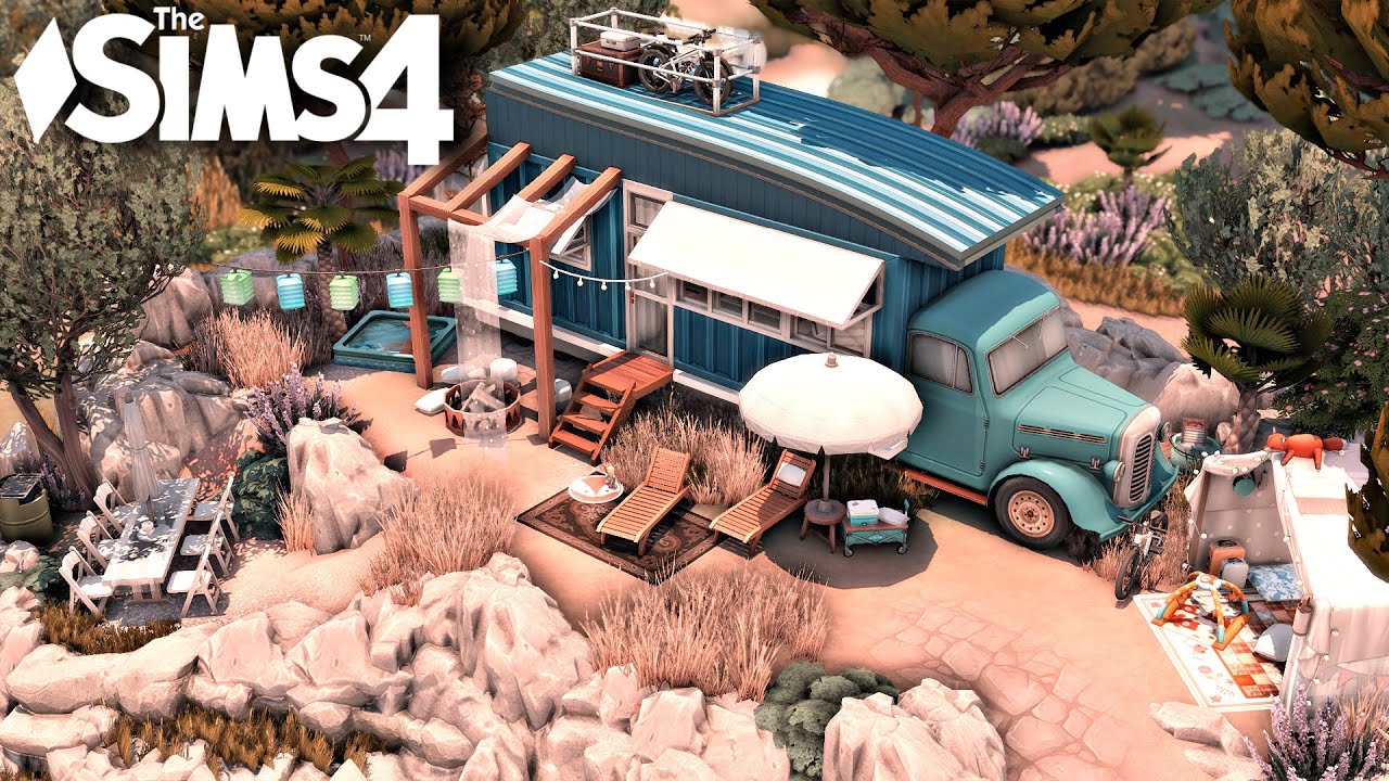 Family Camper | Van Life | No CC | The sims 4 | Stop motion Speed build ...
