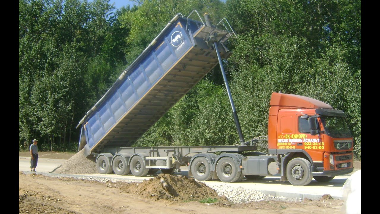 Volvo FM03+Wielton tipper semitrailer - YouTube