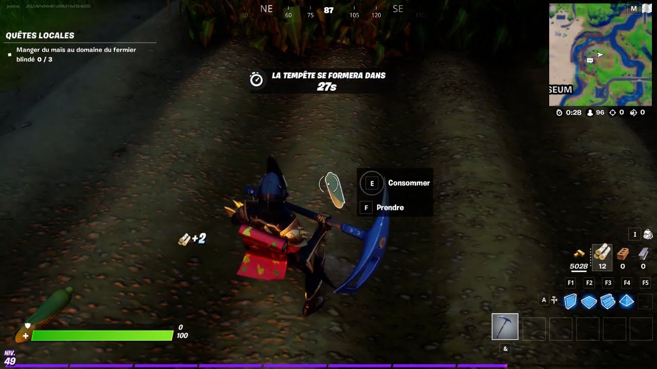 Fortnite - Manger du maïs au domaine du fermier blindé - YouTube