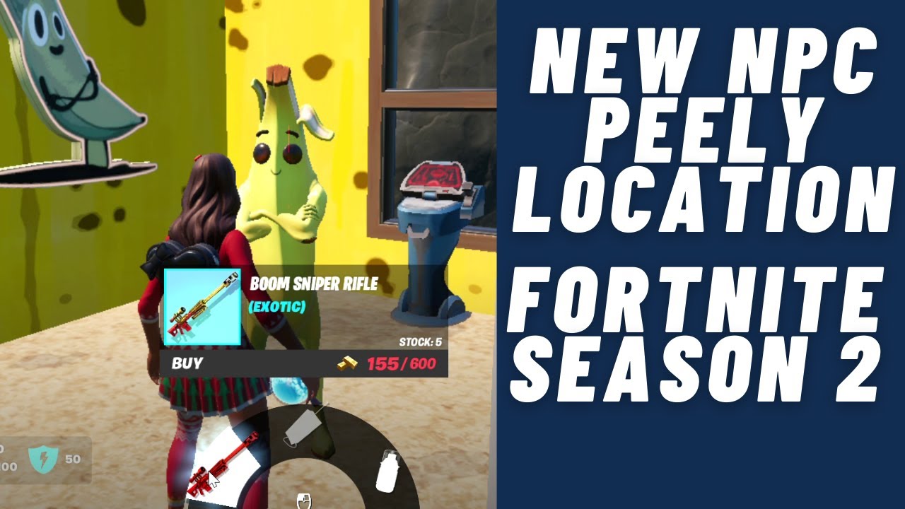 Fortnite *NEW* NPC Peely Location Chapter 3 Season 2! - YouTube