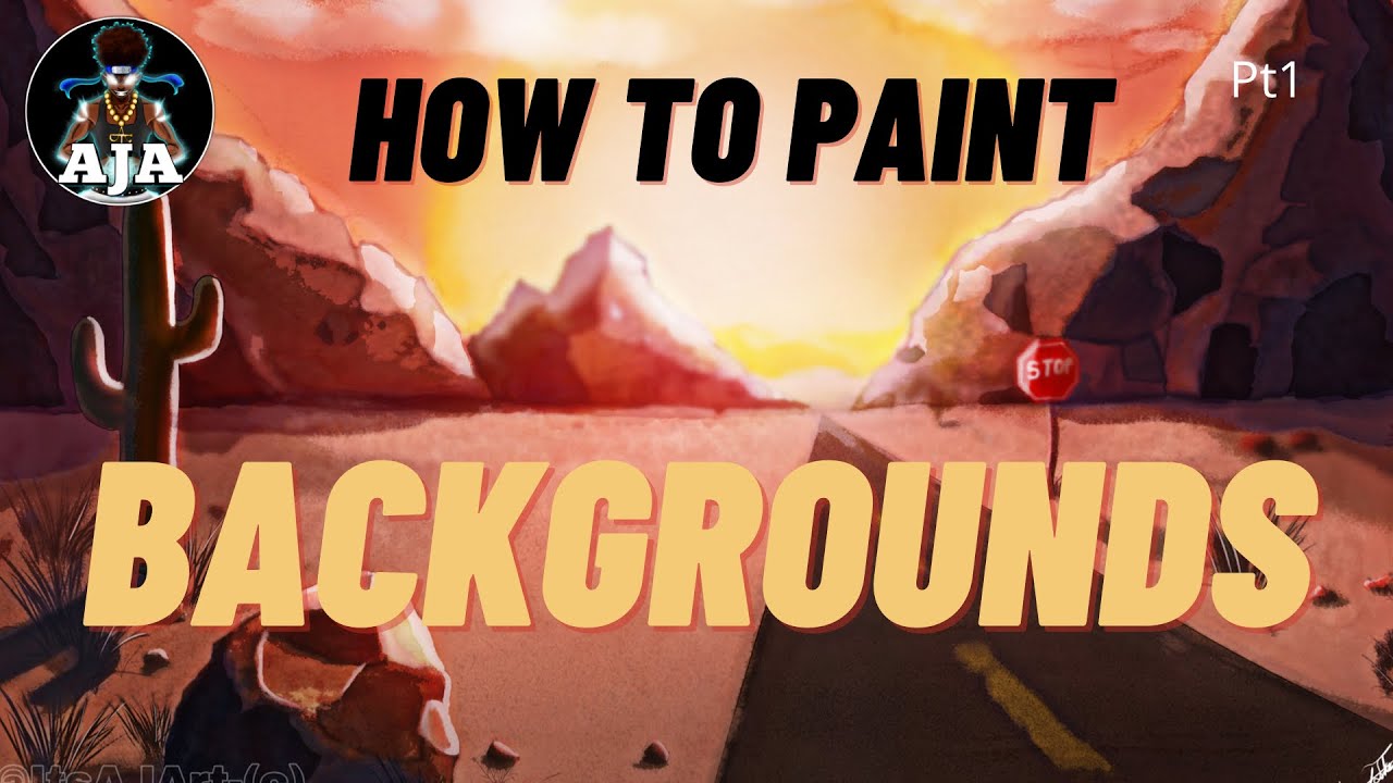 How to paint backgrounds Quick (pt1) - YouTube