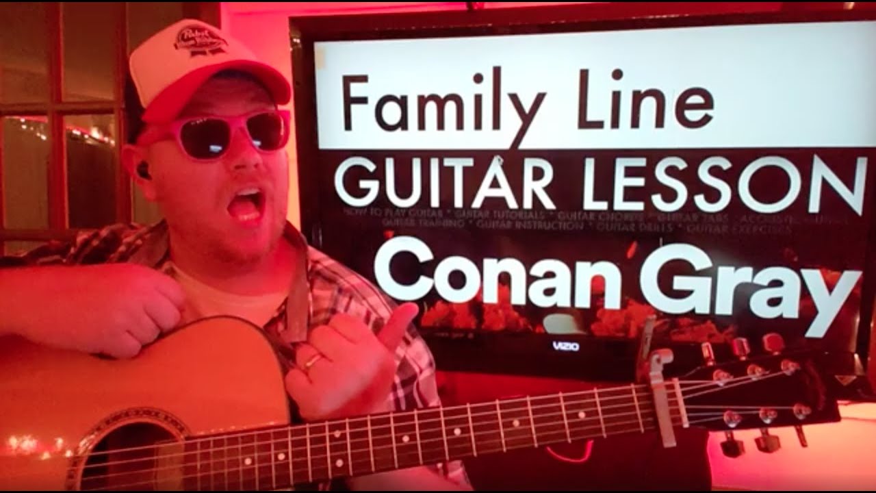 How To Play Family Line - Conan Gray Guitar Tutorial (Beginner Lesson ...