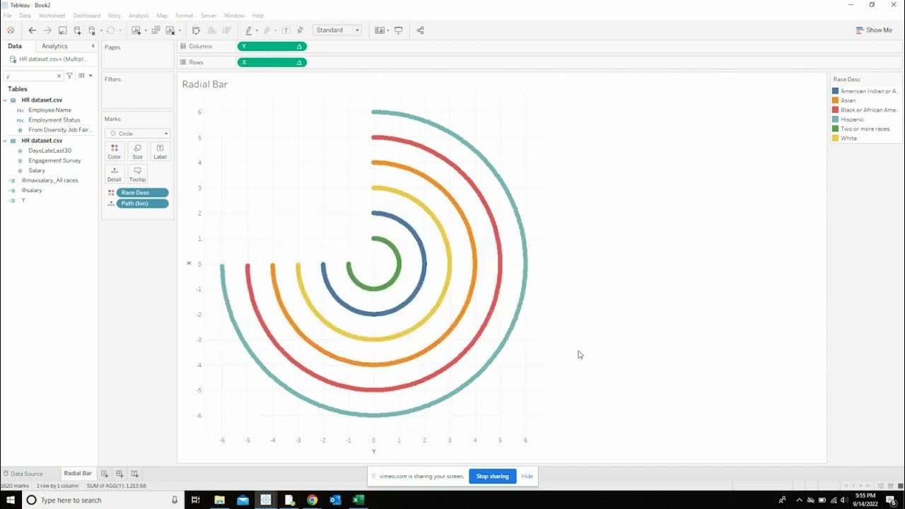 How to build a Custom Radial Bar Chart in Tableau | USEReady - YouTube