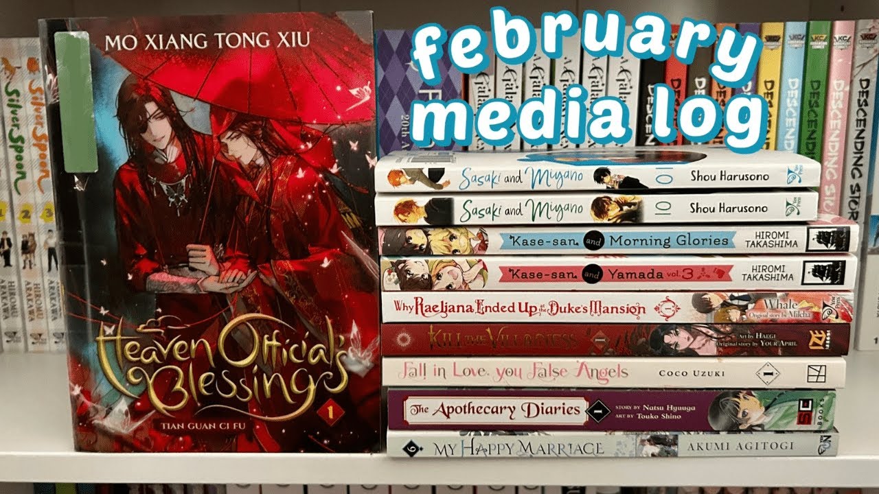 february 2025 media log (manga, light novels, danmei, music) - YouTube