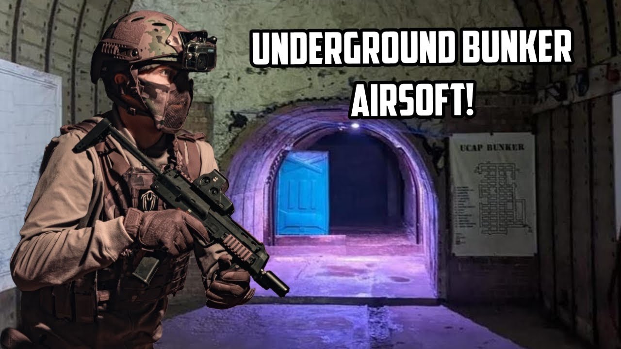EPIC Underground Bunker Airsoft BATTLE! (UCAP Bunker) - YouTube