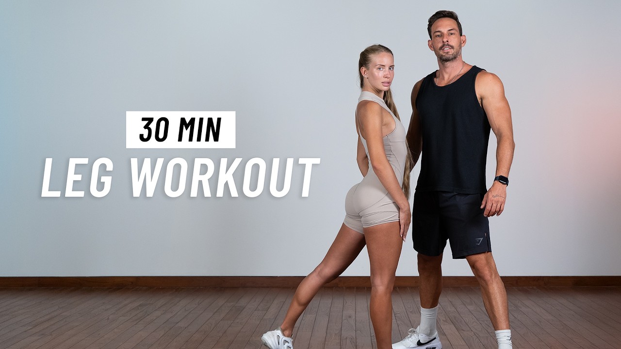 30 Min Leg Workout - Lower Body Strength at Home (No Equipment) - YouTube