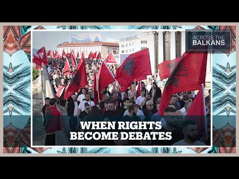 Albanian students fight for their native language