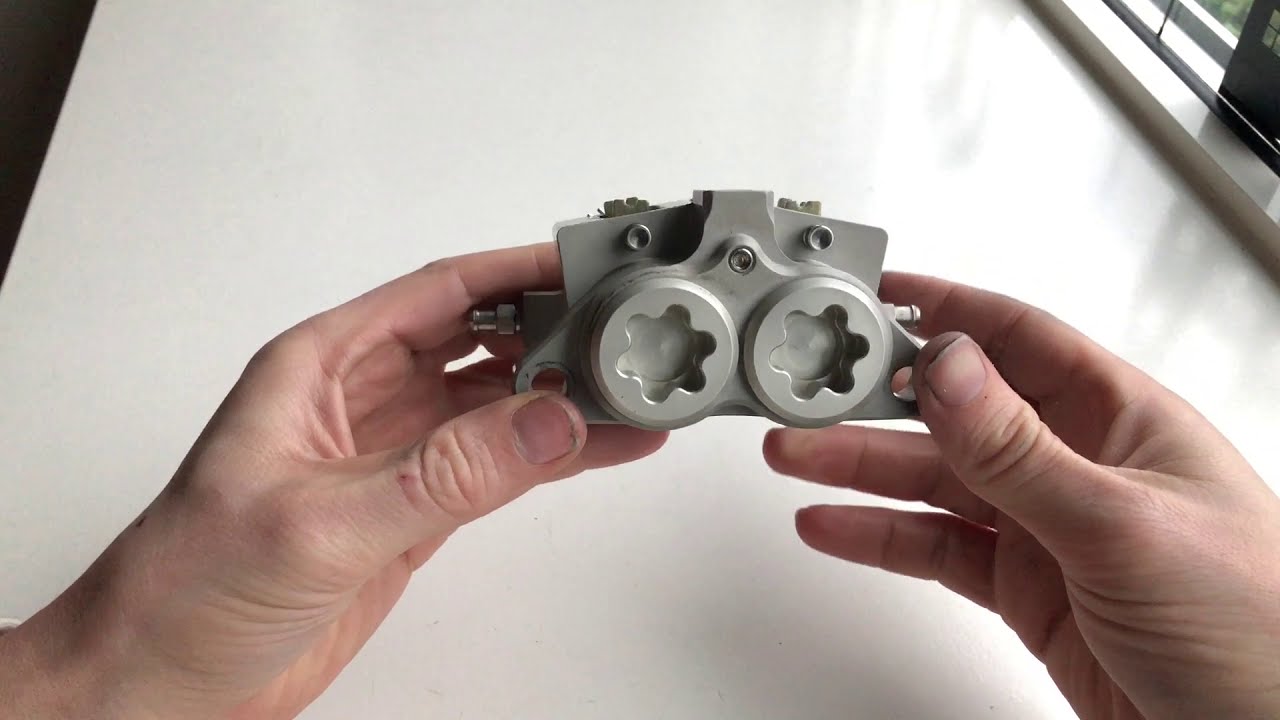 ISR Sweden - Small 4 piston brake caliper - YouTube