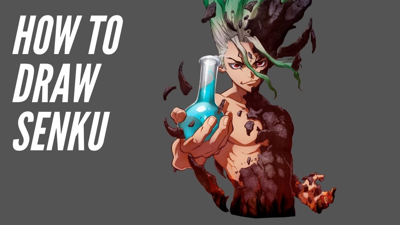 How to draw SENKU from Dr. Stone🔥| Ruben draw - YouTube
