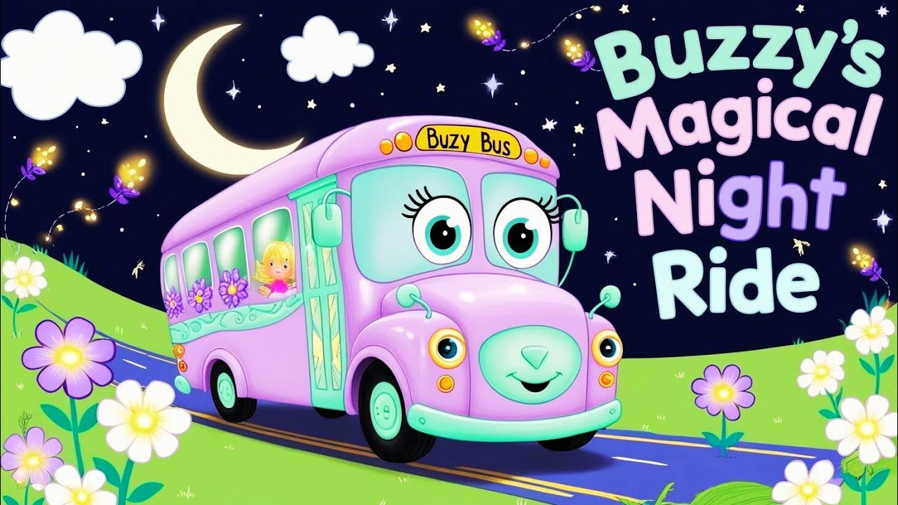 A Magical Wheels on the Bus | Lullaby Adventure with Buzzy the Night ...