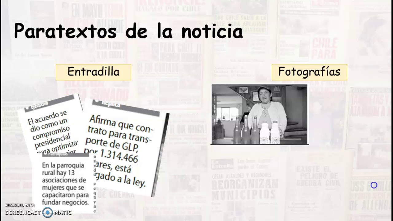 Noticia: paratextos e intención comunicativa - YouTube