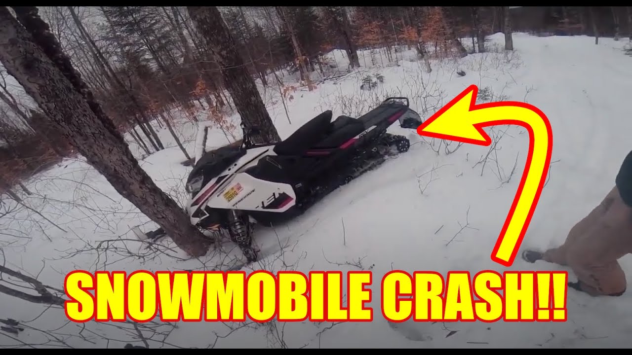 RYDER WRECKS A BRAND NEW SNOWMOBILE!! - YouTube