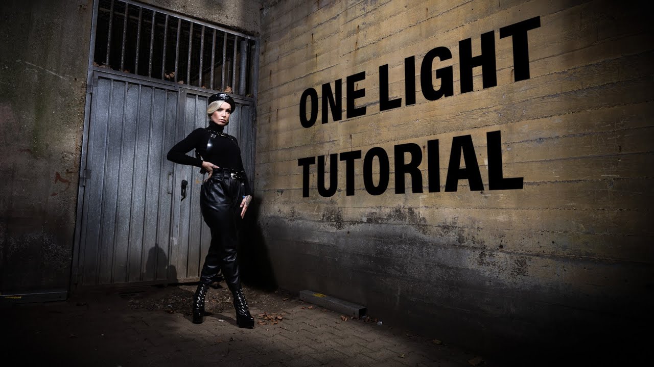 One Light Setup Tutorial für Fashion Fotografie im Freien mit einem ...