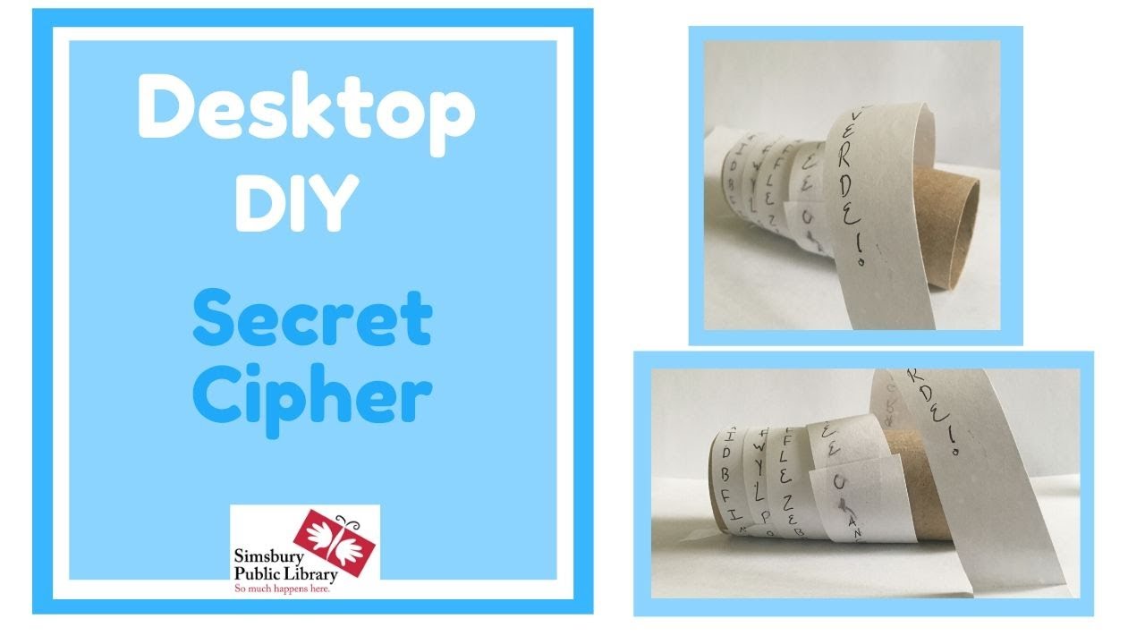 Desktop DIY: Secret Cipher - YouTube