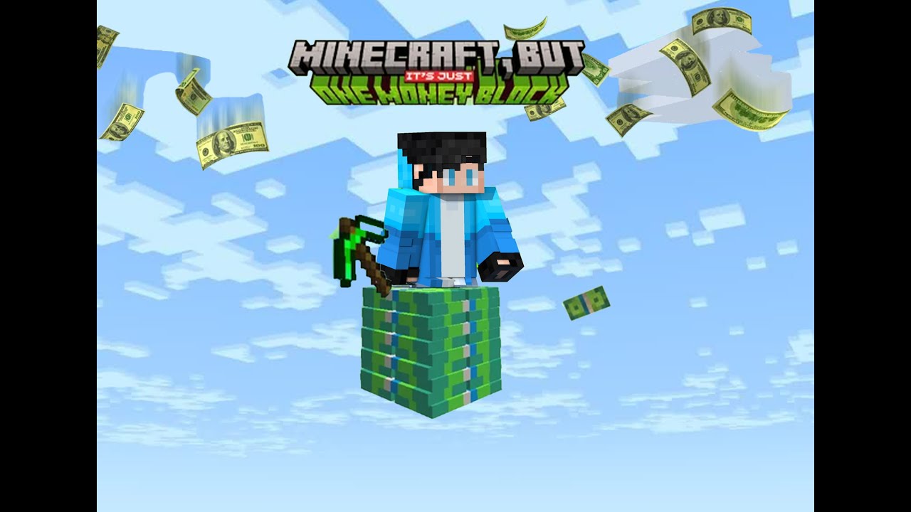 minecraft but there is only one money block| minecraft hindi ...