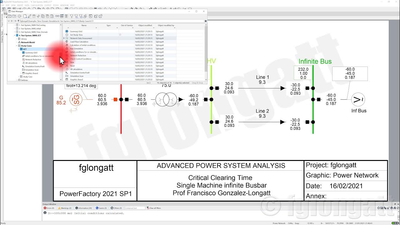 Critical Fault Clearing time DPL Short Circuit Bus #DIgSILENT #PowerFactory - YouTube
