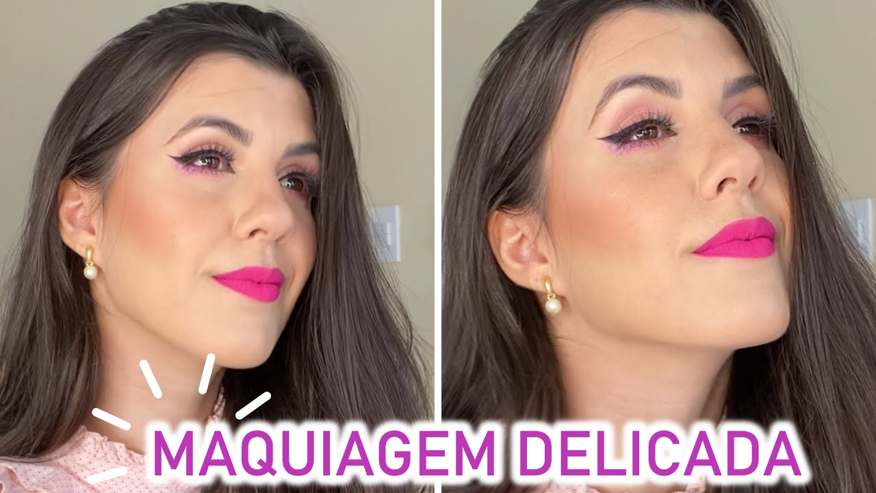 MAQUIAGEM DELICADA - YouTube