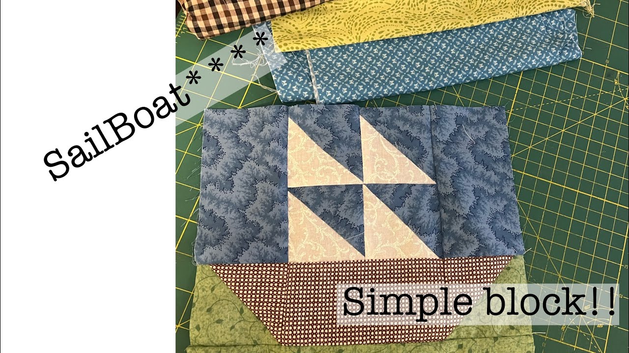 Easy Sailboat Quilt Block Pattern