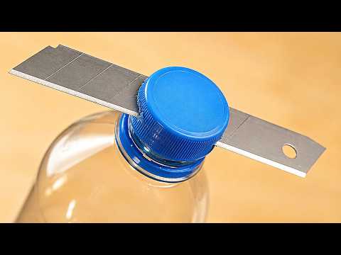 An invention that astonishes the whole world Put utility knives into Plastic Bottle and Make Money