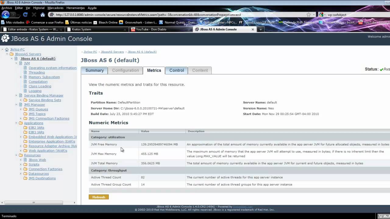 Introducción a la Consola de Administración de JBoss - YouTube