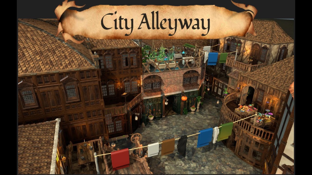 FUN WITH OBJECTS Multilevel map walkthru 6: CITY ALLEY - Dungeon ...
