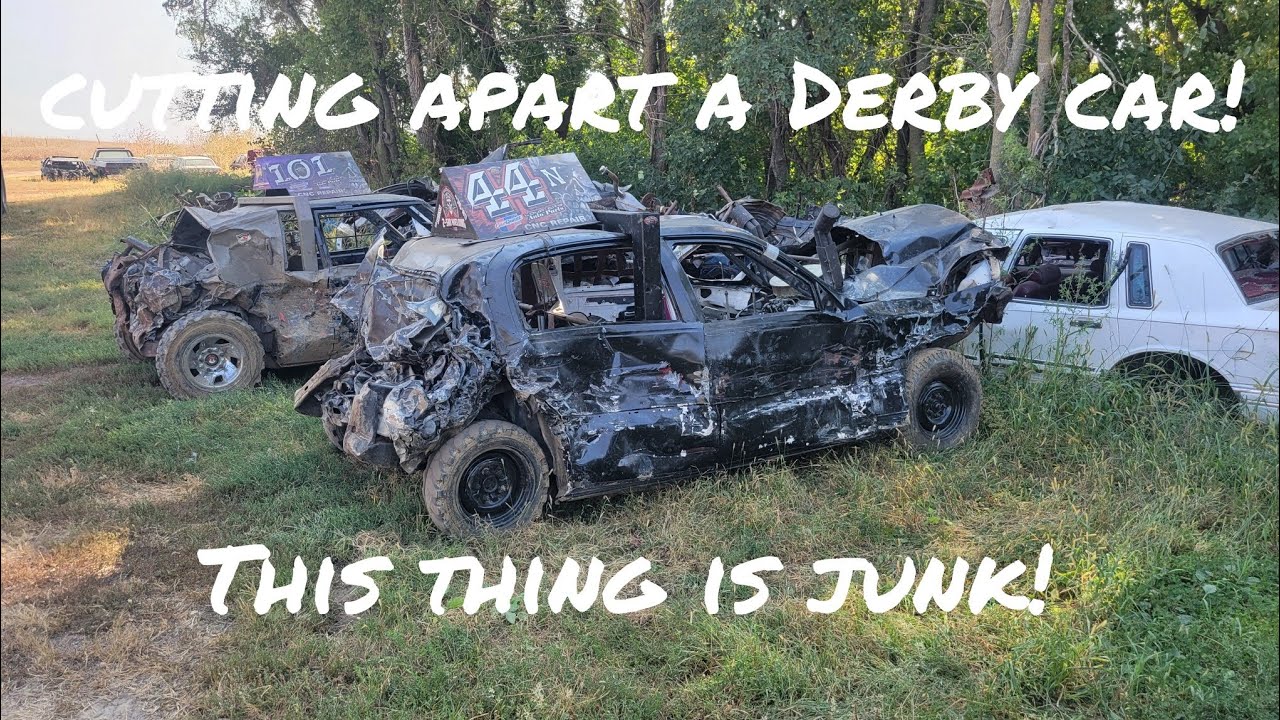 Cutting apart my junk 98-02 derby car! this thing is JUNK!! - YouTube
