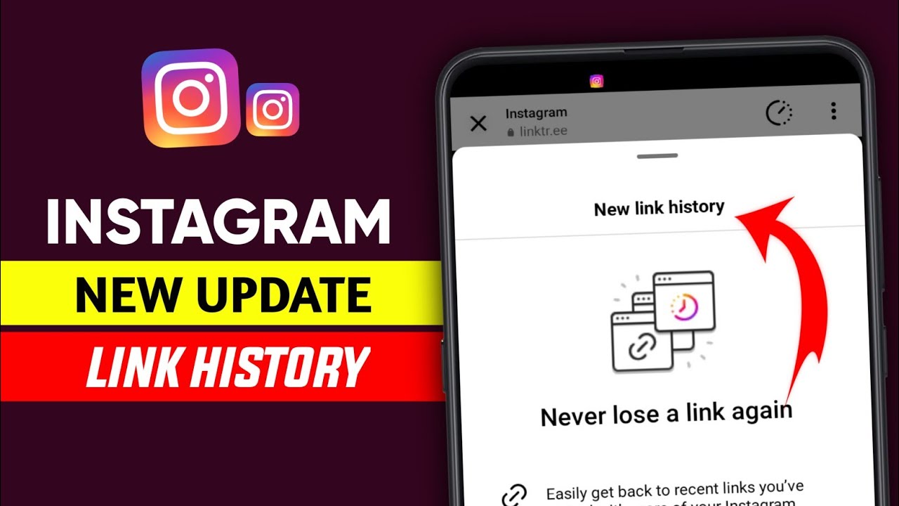 Instagram new link history update || Instagram never lose a link ...