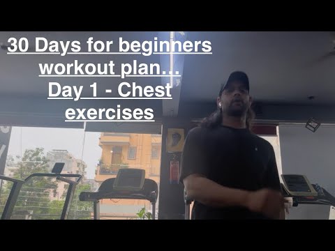 30 Days workout plan for beginners || Day 1 Chest exercises - YouTube