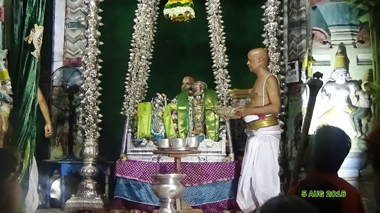 5 Aug 2016 Vrindavan Rangji Mandir Malai Matru Kalyanothsavan ...