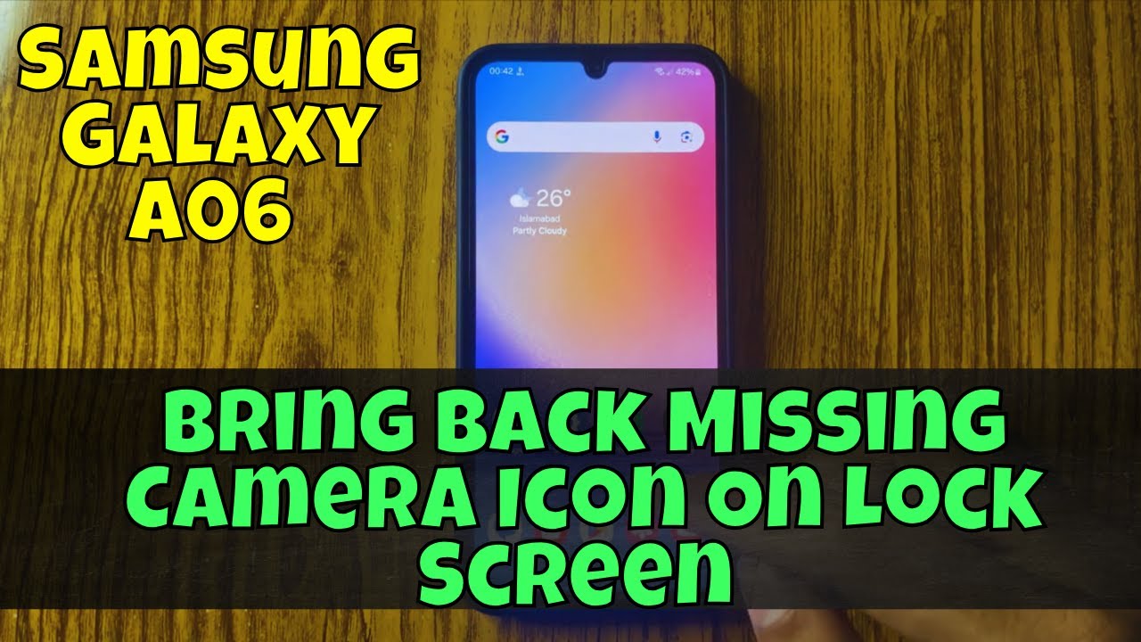 How To Bring Back Missing Camera Icon On Lock Screen of Samsung Galaxy ...
