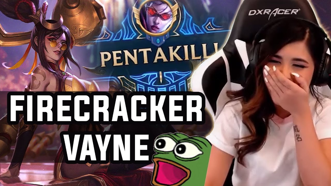 Getting a PENTAKILL with the NEW Firecracker Vayne Skin! - YouTube