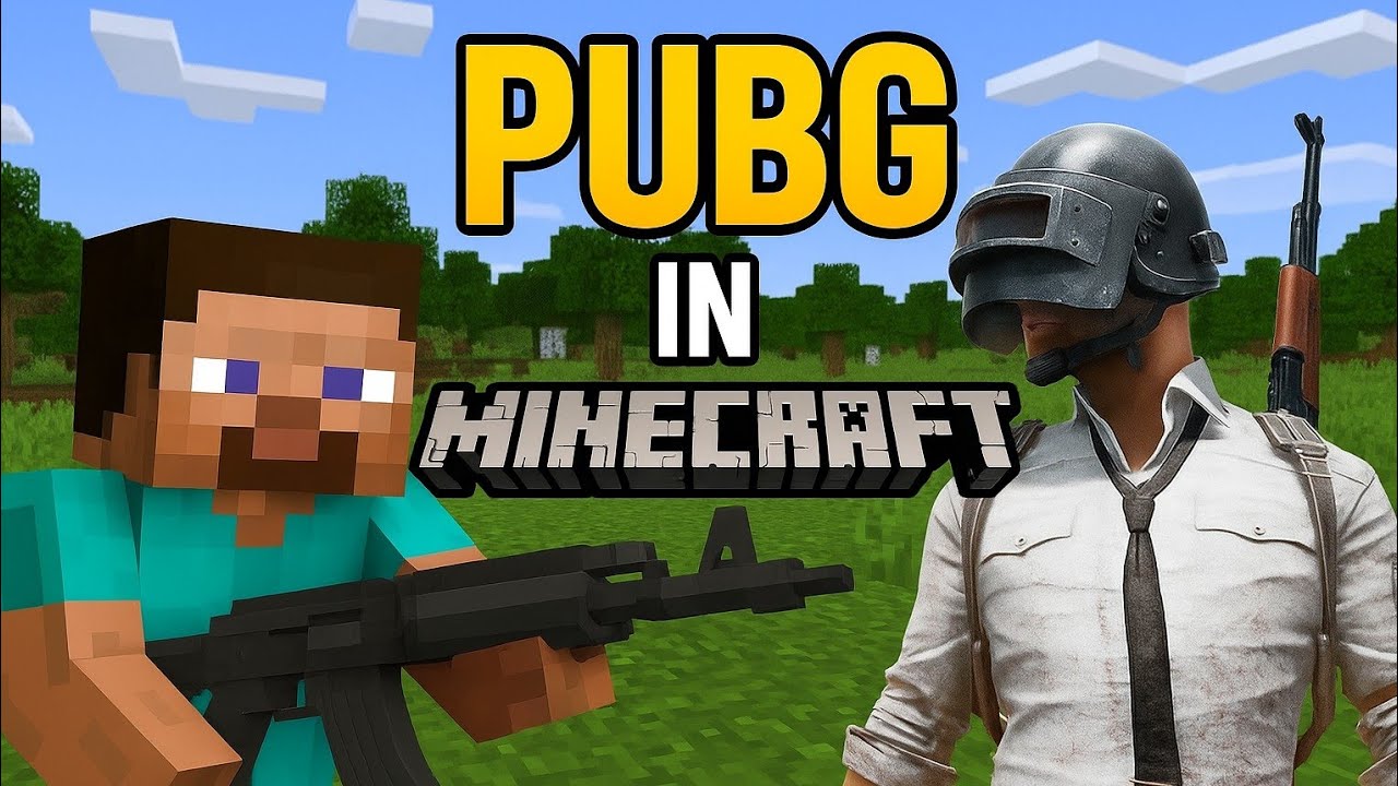 I am playing PUBG in Minecraft #minecraft #pubgmobile 😂 - YouTube