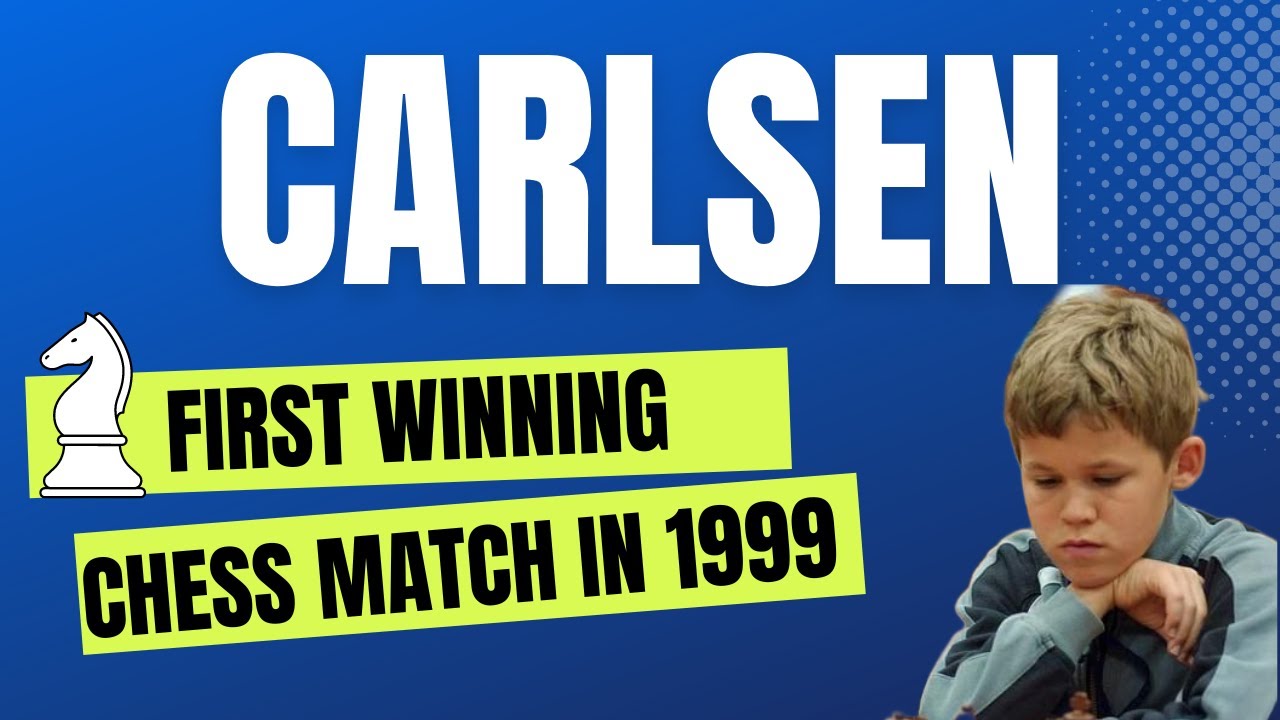 Magnus First Winning Match! (1999) - YouTube
