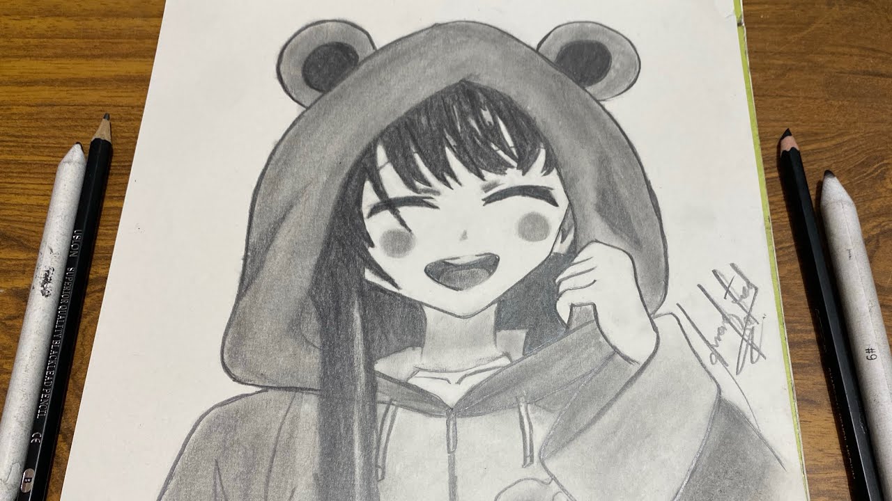 How to Draw ANNA YAMADA | Easy anime drawing | How to draw anime step ...