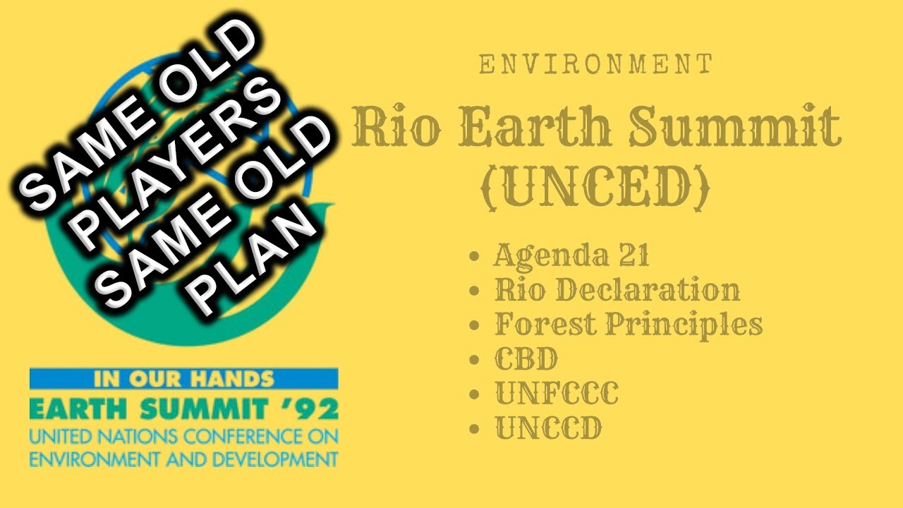UNCED Earth Summit 1992 by George Hunt - UN Agenda Research - YouTube