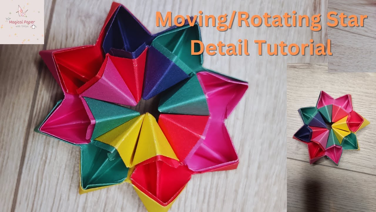 Create a Moving Star by using only Paper #origami #papercrafts # ...