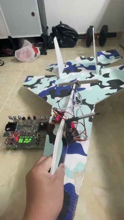 Su-27 RC plane with Tx-Rx DIY and balance board #rc #arduino #diy #uav ...