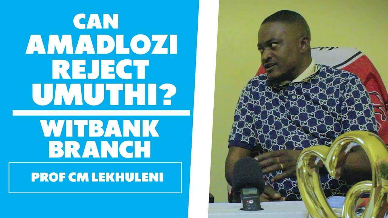 Can Amadlozi Reject Umuthi? Prof CM Lekhuleni - YouTube