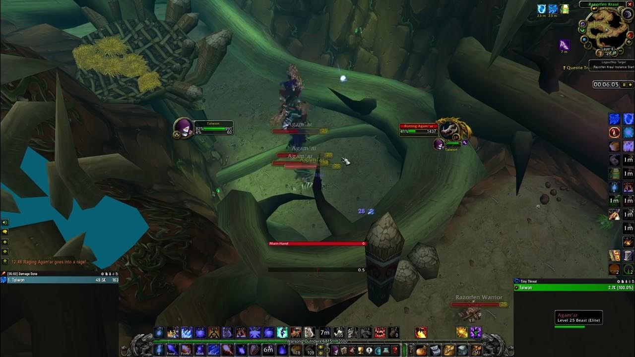Sod Classic Rfk Mage Boar Pull Youtube