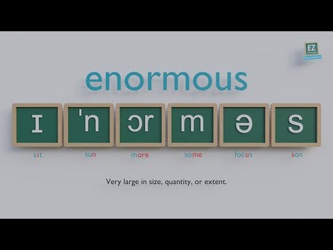 How to pronounce enormous ? - YouTube