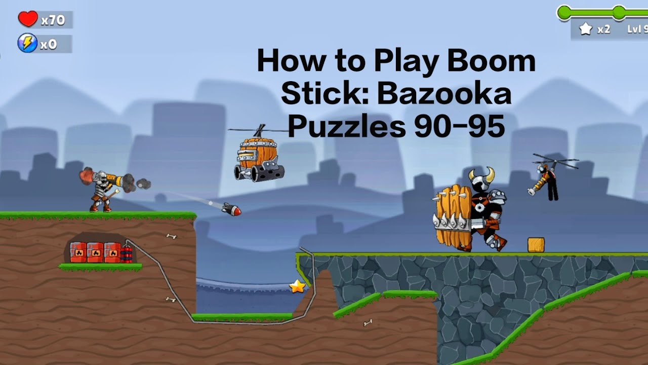 How to Play Boom Stick: Bazooka Puzzles level 86-90 Android Gameplay ...