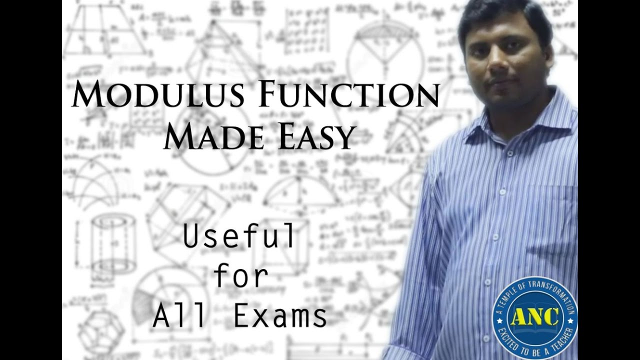 Anil Nair's CAT Shortcut technique- Modulus Function - YouTube