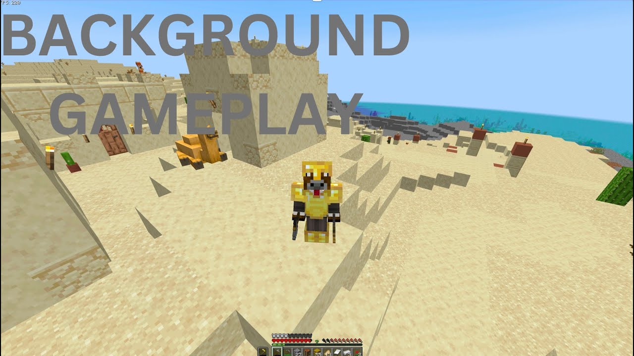 Minecraft Gameplay (background) pt 1 Finding a village - YouTube