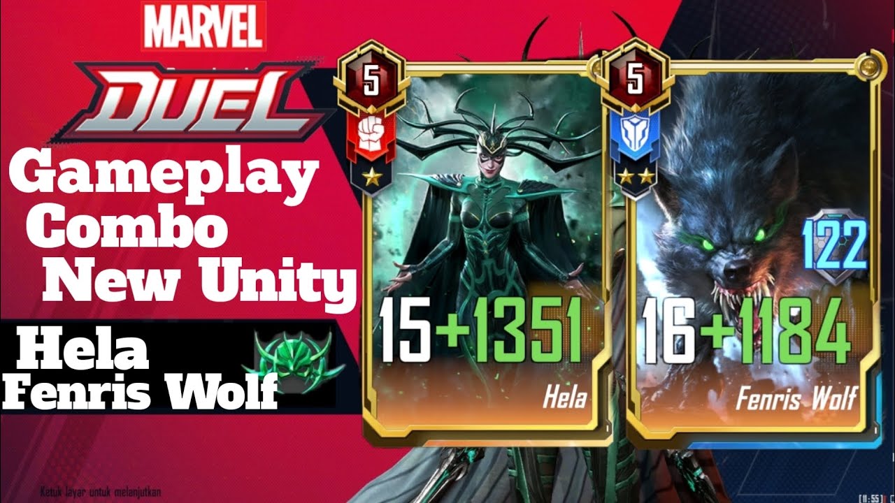 Marvel Duel | Gameplay New Skill Unity Hela with Fenris Wolf - YouTube