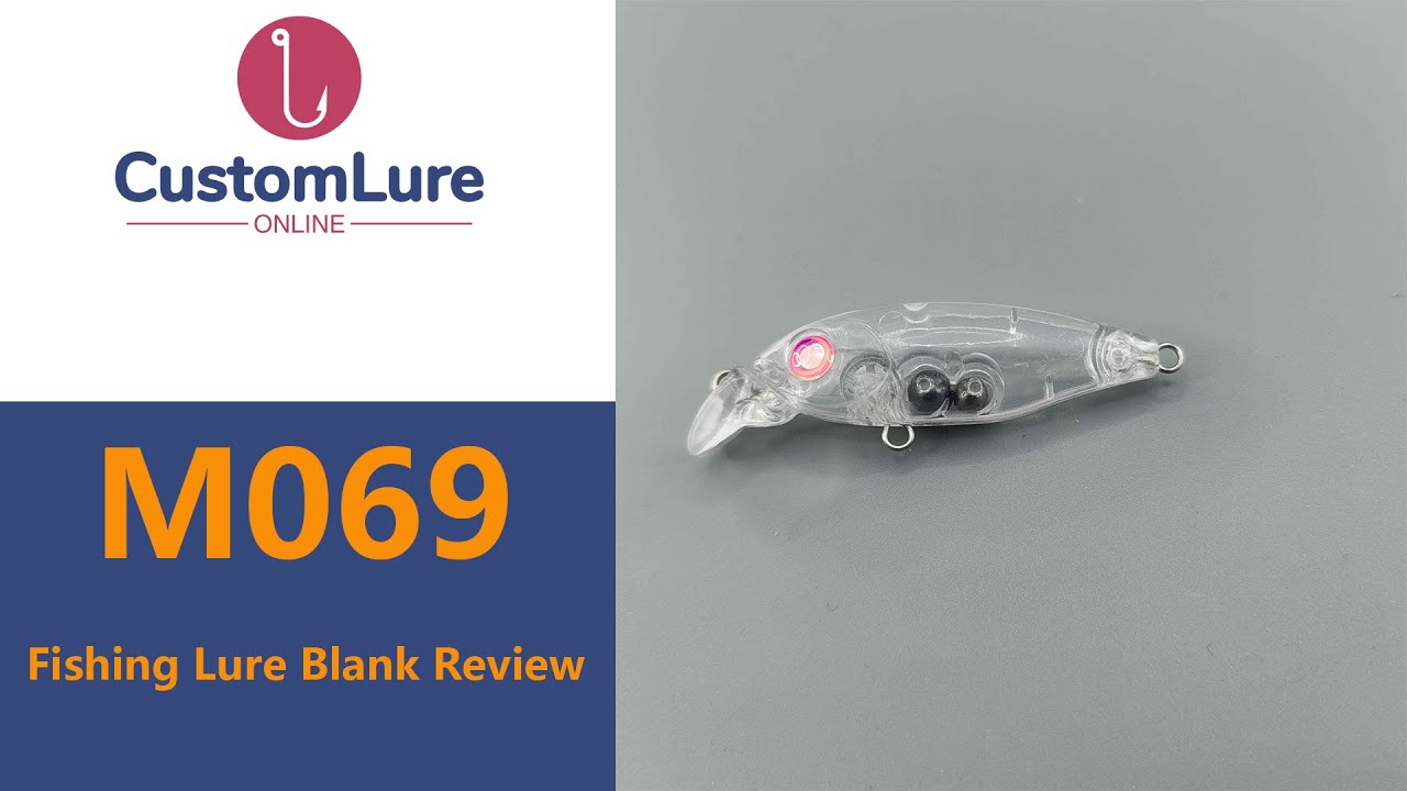 M069 55mm 3.5g Unpainted Minnow Plastic Fishing Lure Blank - YouTube